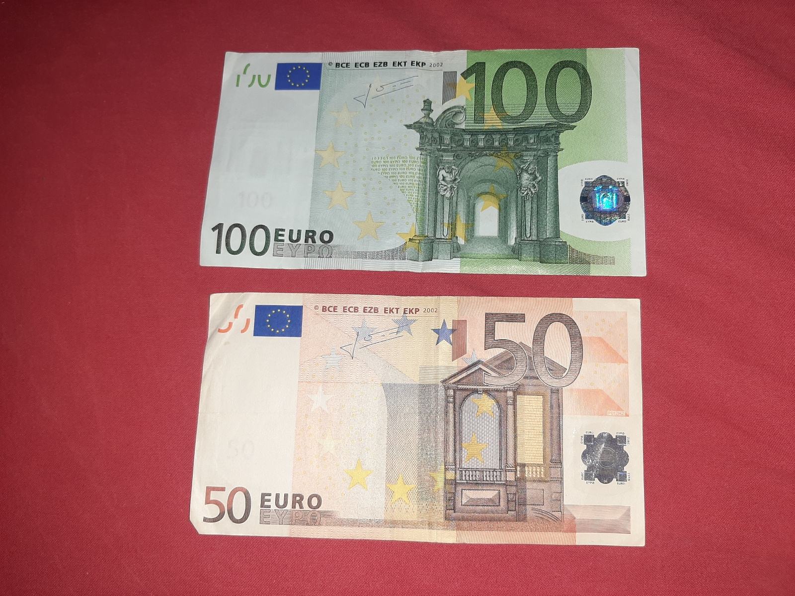 100+50 EURA IZ 2002 RIJETKO!!!!