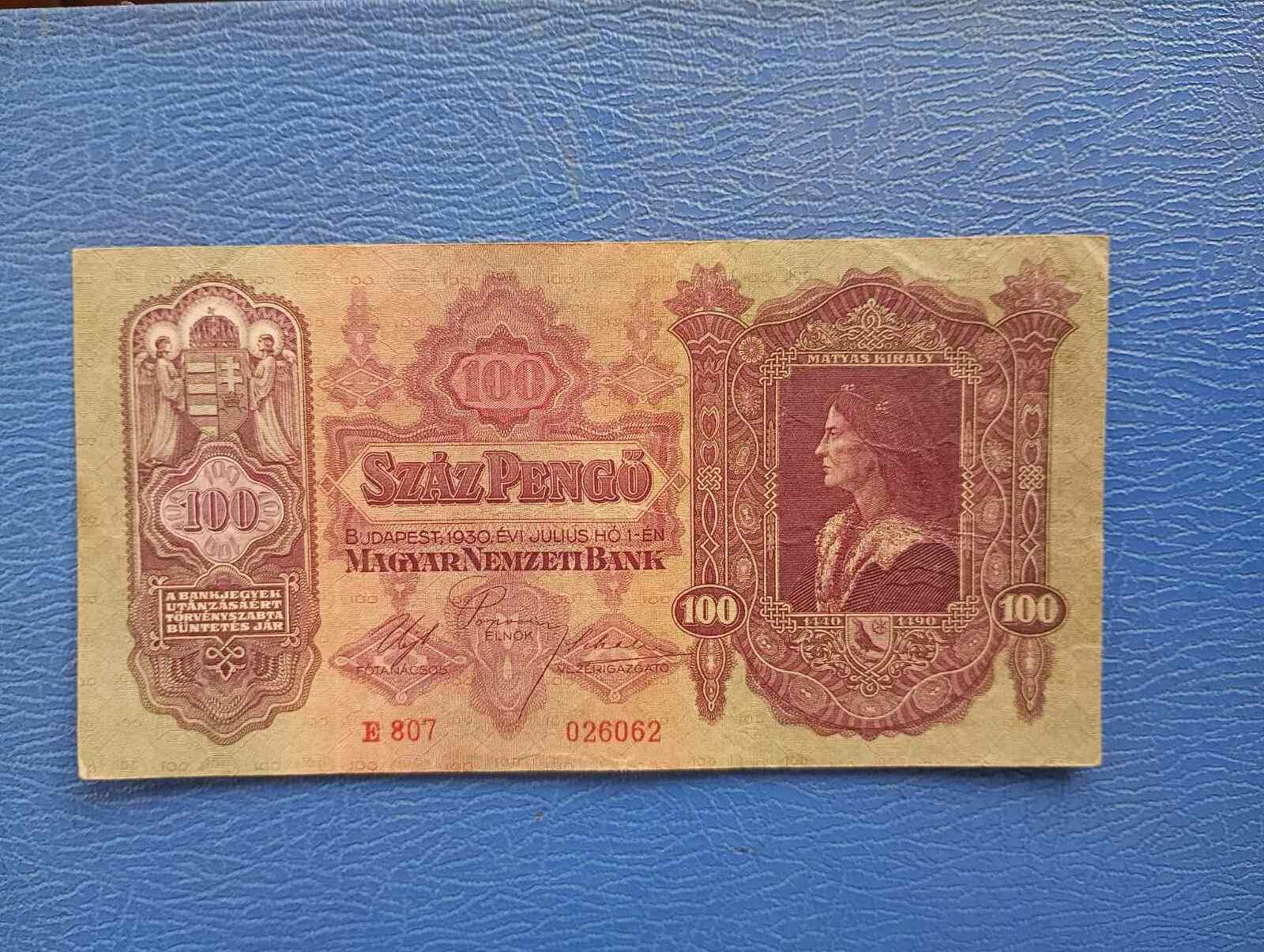 100 pengo, 1930.