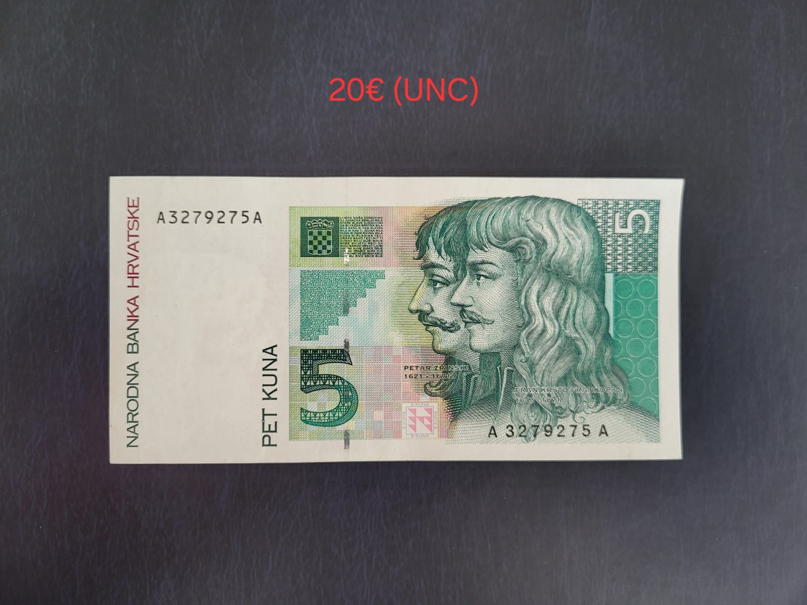 5 kuna 1993. (UNC)