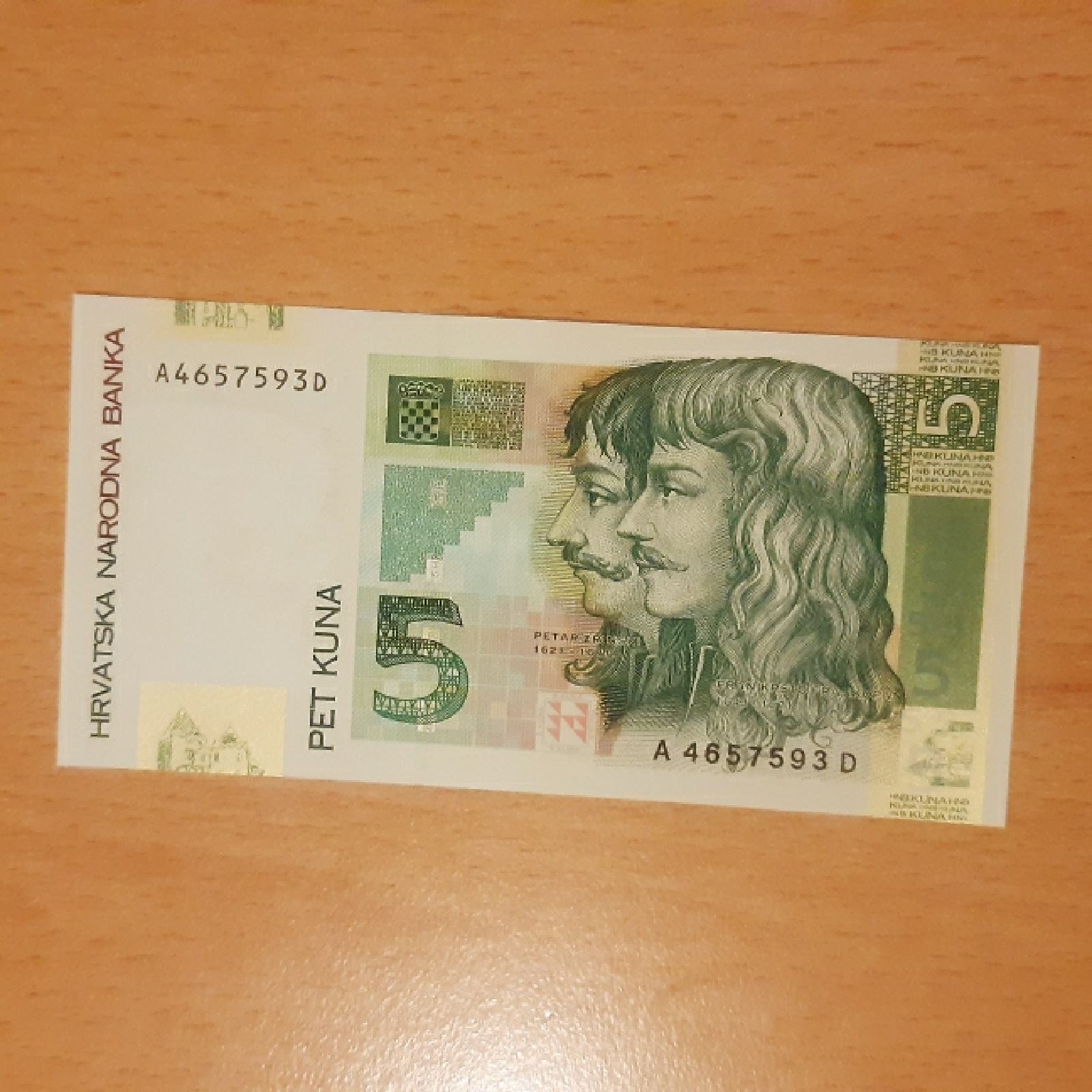 5 kuna, novčanica, UNC