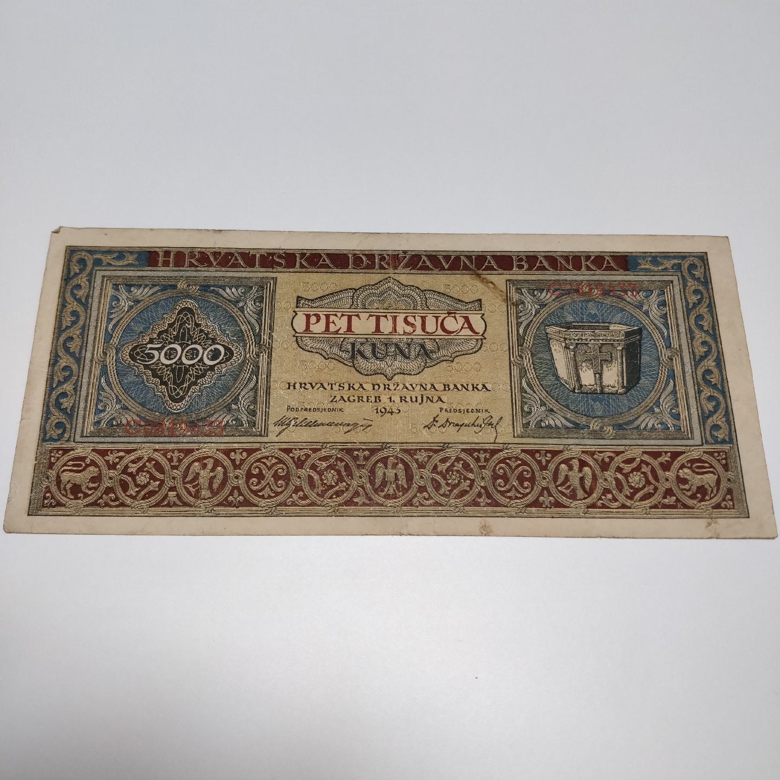 5000 kuna 1943.