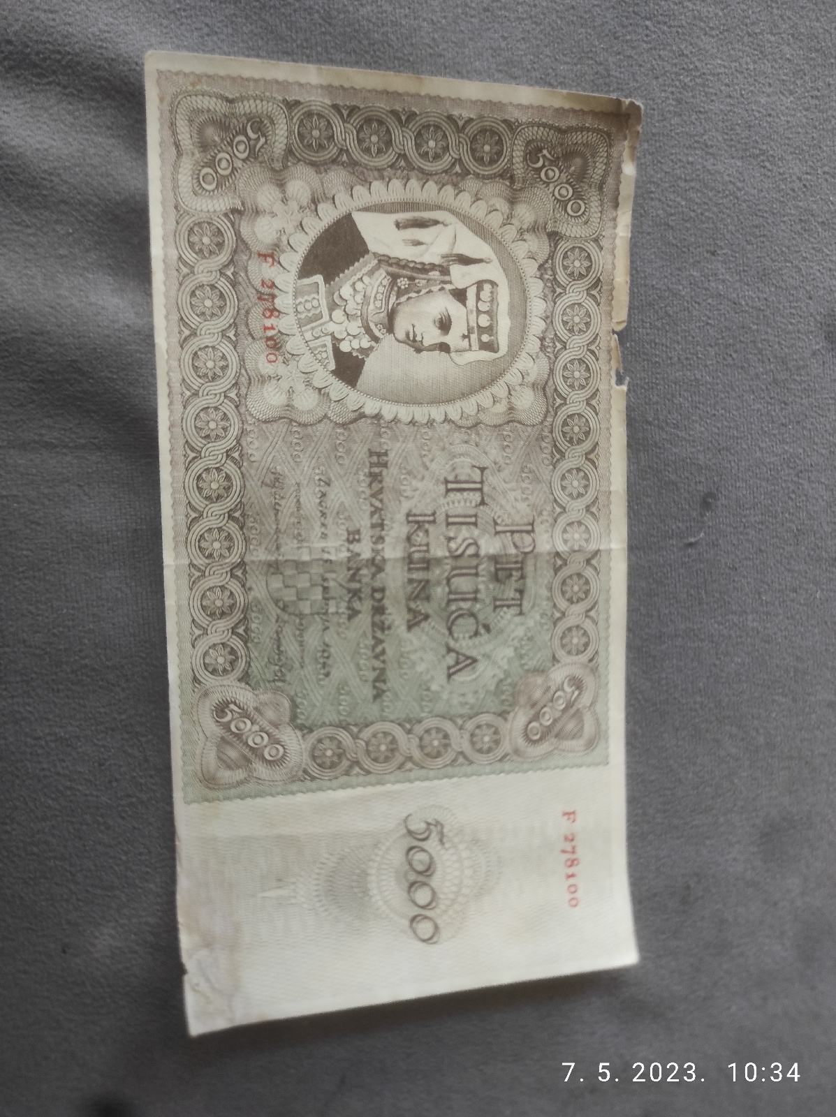 5000 kuna 1943
