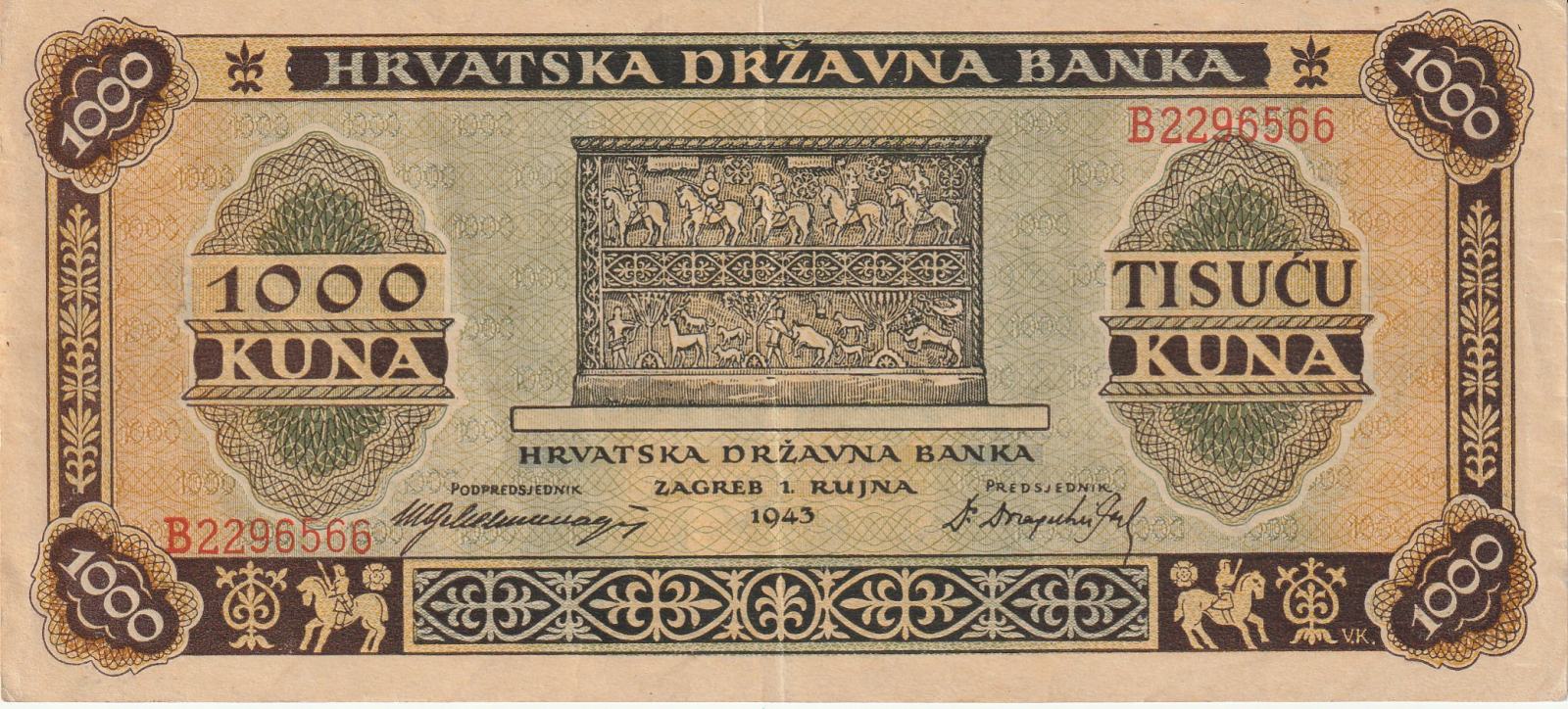 5000 KUNA N.D.H. 1943