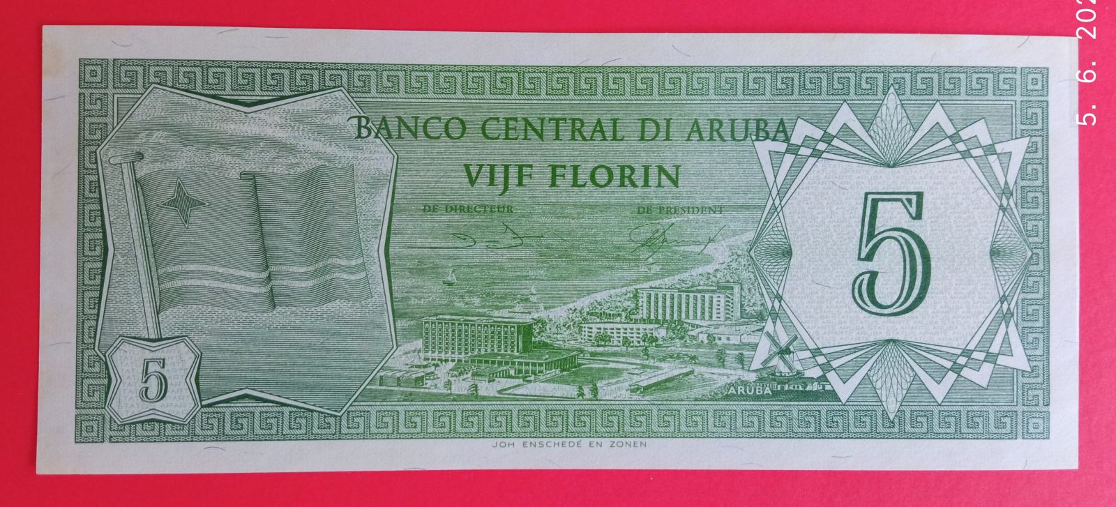 Aruba 5 Florin 1986