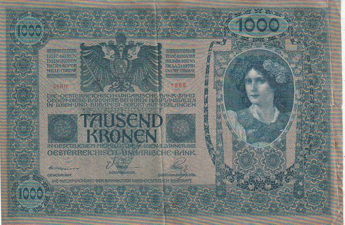 AUSTRO-UGARSKA TAUSEND KRONEN 1902