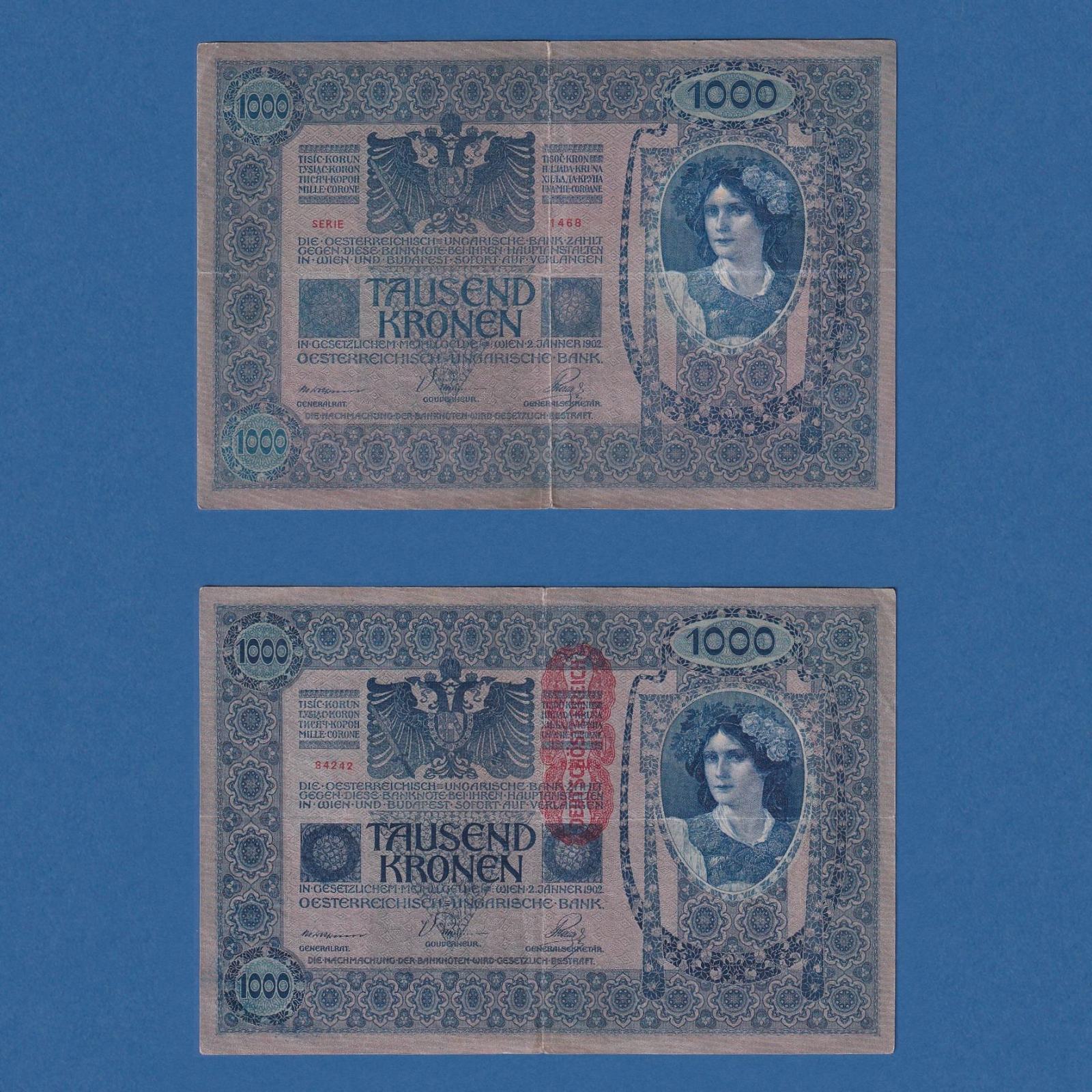 AUSTROUGARSKA 1000 KRUNA 1902 OGROMNA 84242 // 6089