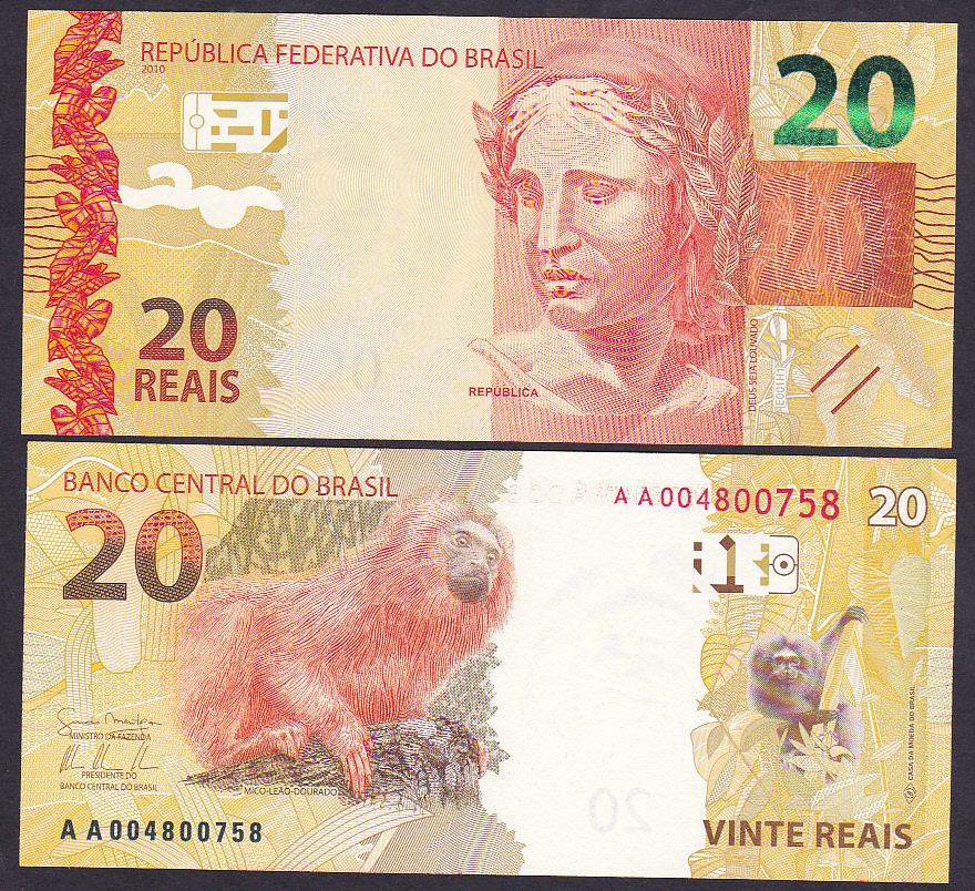 BRASIL - 20 REAIS - UNC