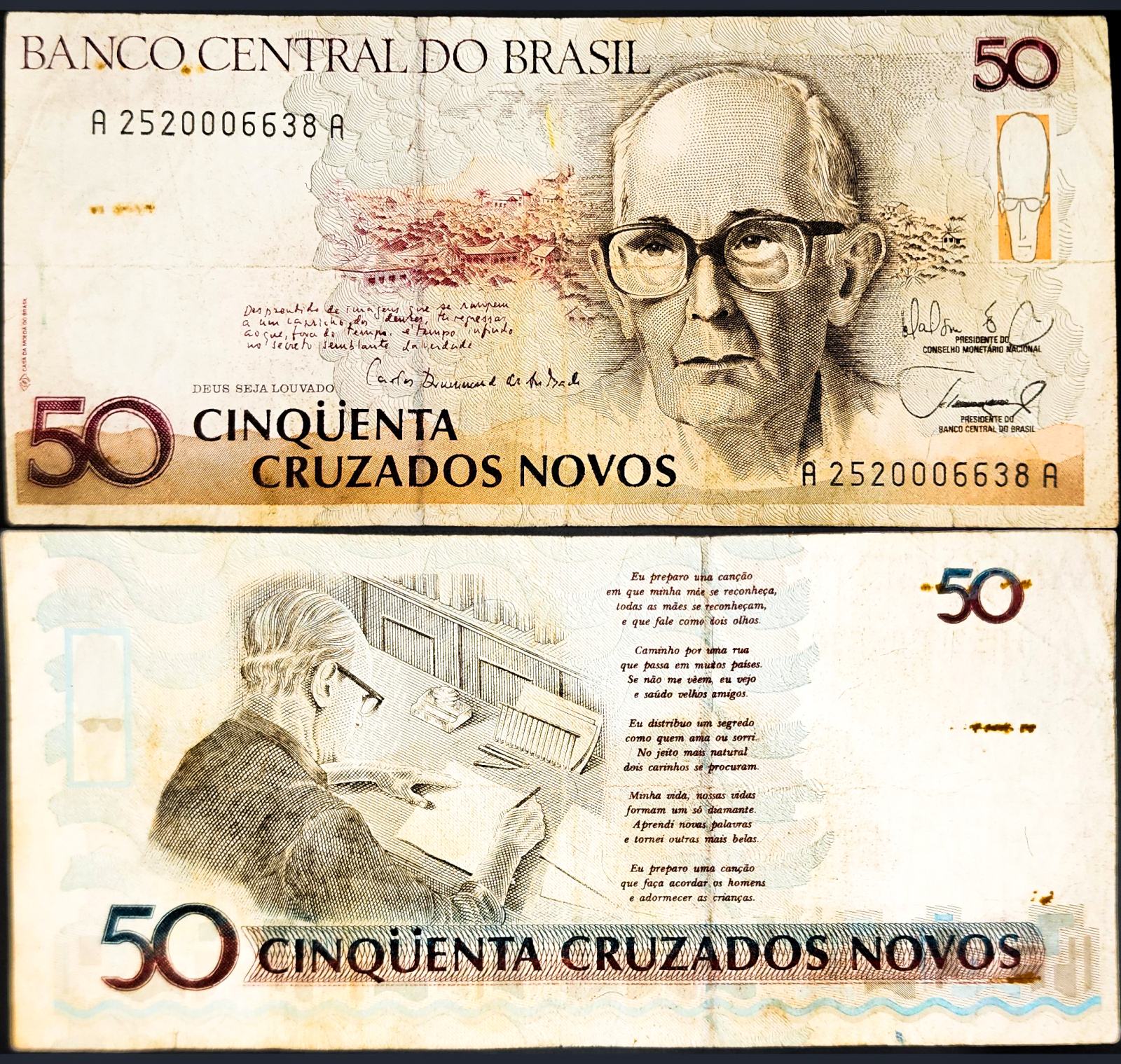 BRAZIL (1989) 50 Cruzados Novos