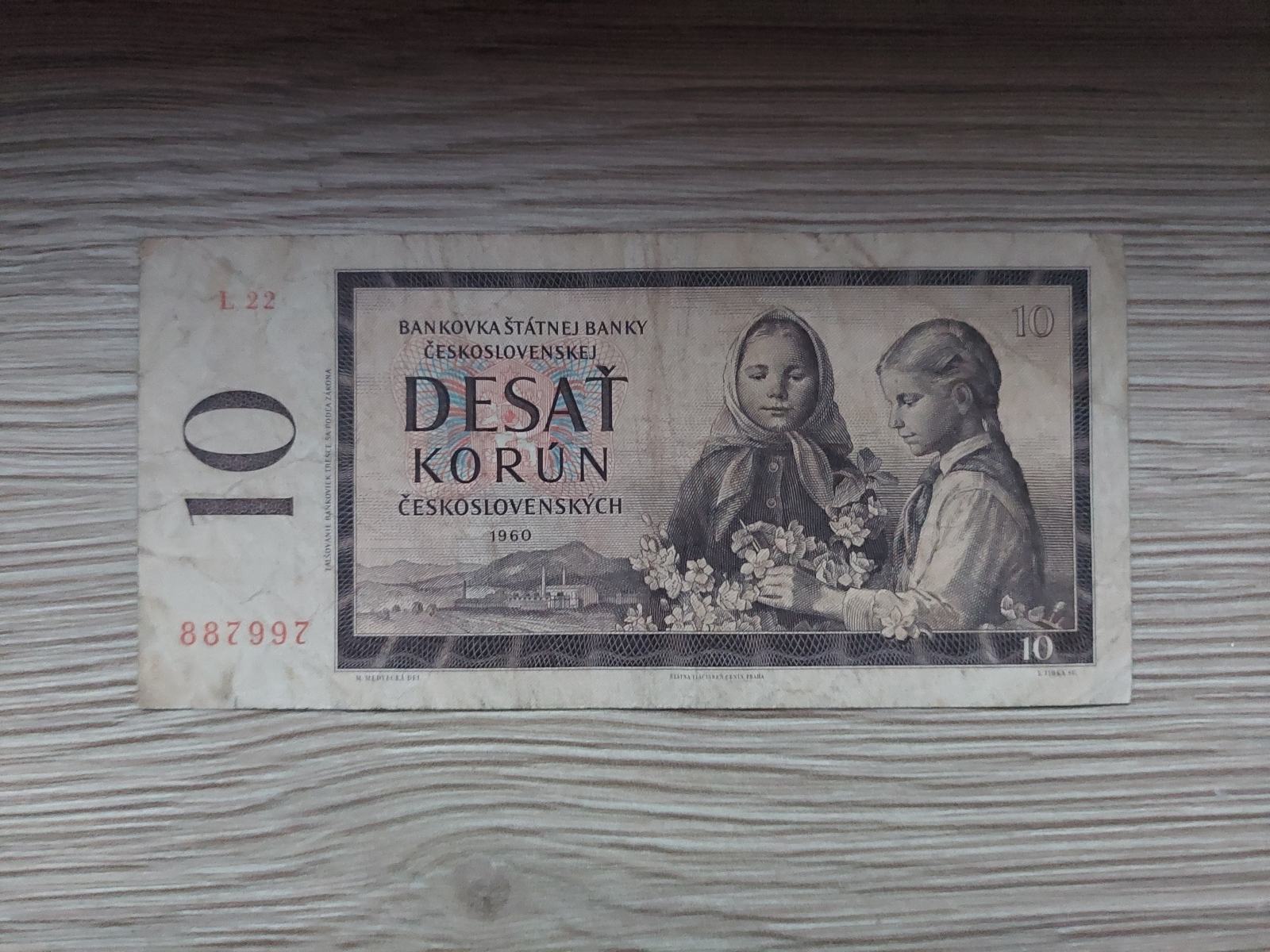 ČEHOSLOVAČKA - 10 kruna (CZECHOSLOVAKIA - 10 korun) - 1960.