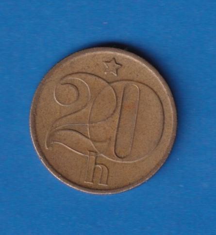 Čehoslovačka 20 HELLER 1972 / 1744