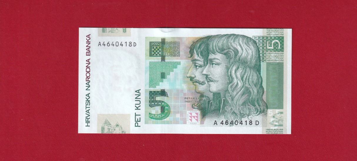 HRVATSKA 5 KUNA 2001 A4640418D UNC - 4769