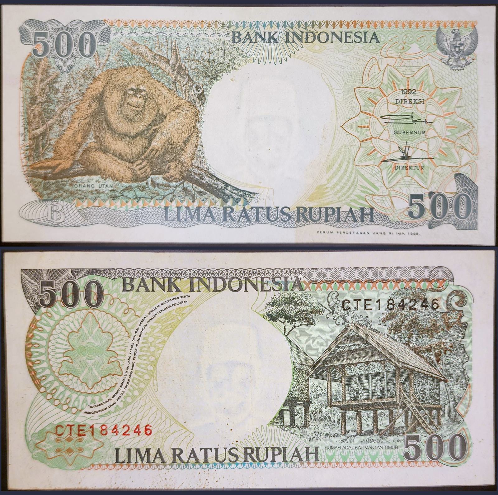 INDONESIA / INDONEZIJA (1992) 500 Rupiah