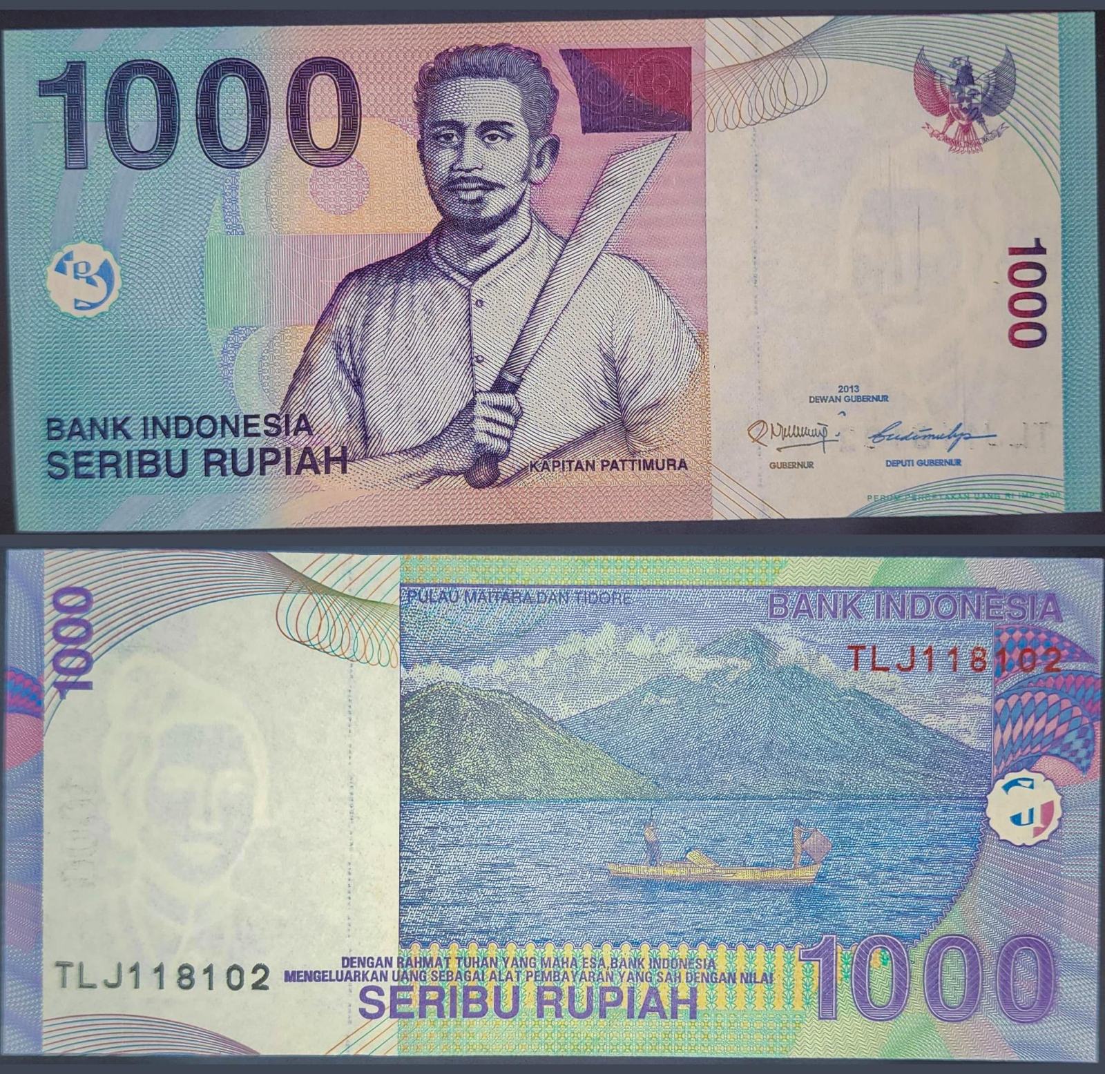 INDONESIA / INDONEZIJA (2013) 1000 Rupiah UNC