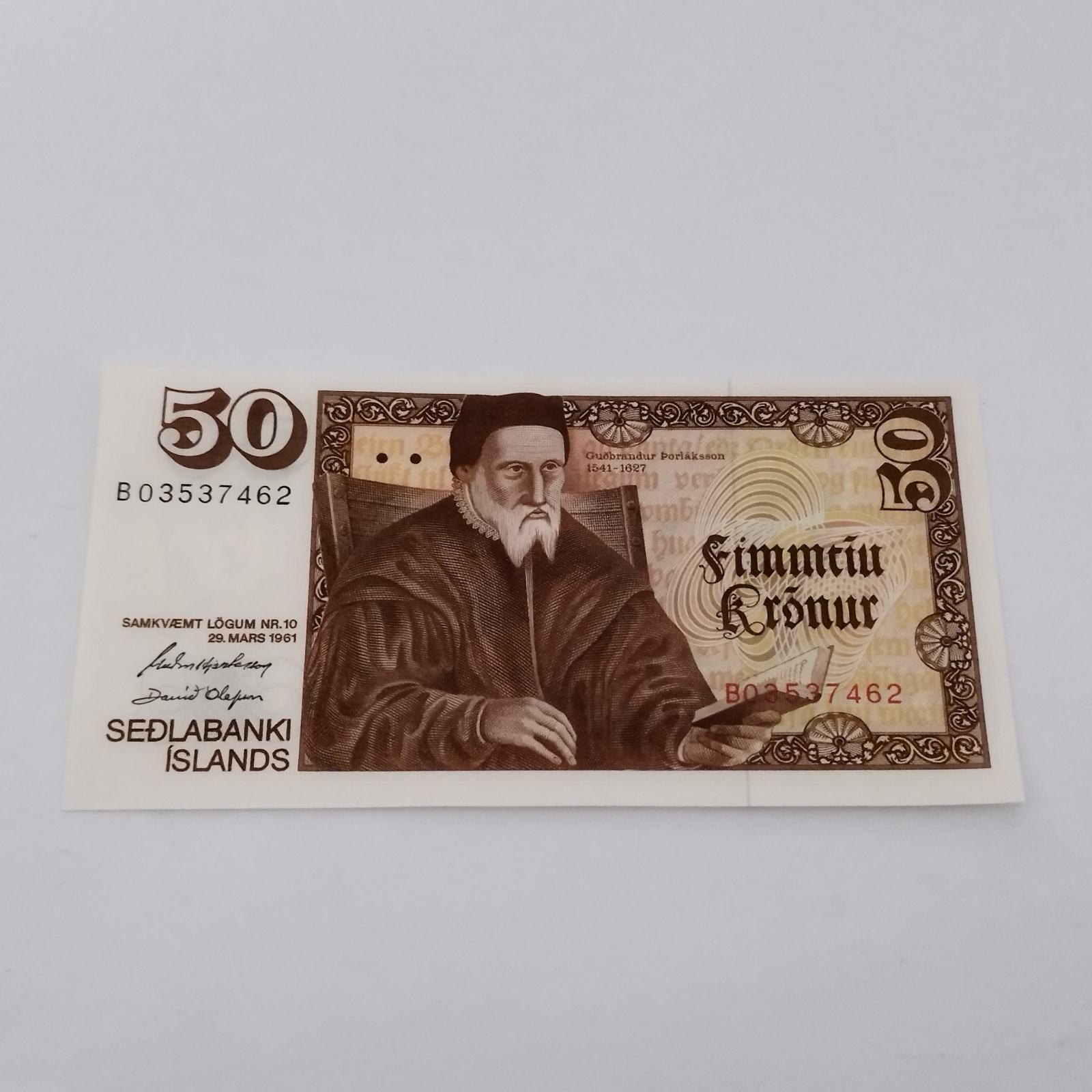 ISLAND 50 KRUNA 1961 GODINA UNC