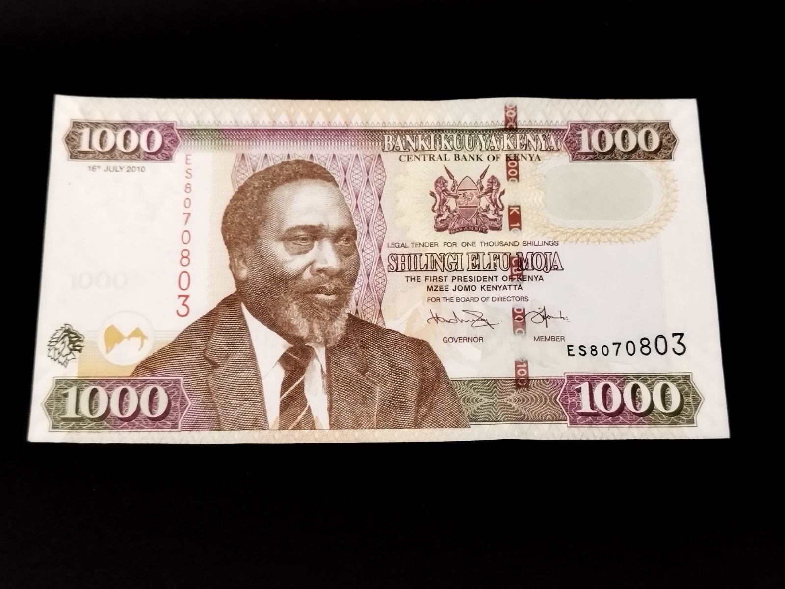 KENIJA 1 000 SHILINGI 2010 GODINA