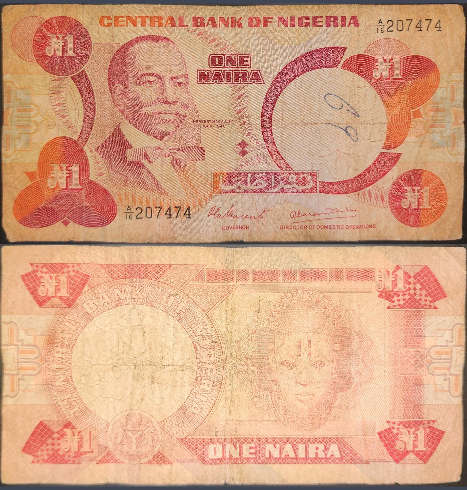 NIGERIA / NIGERIJA (1984) 1 Naira