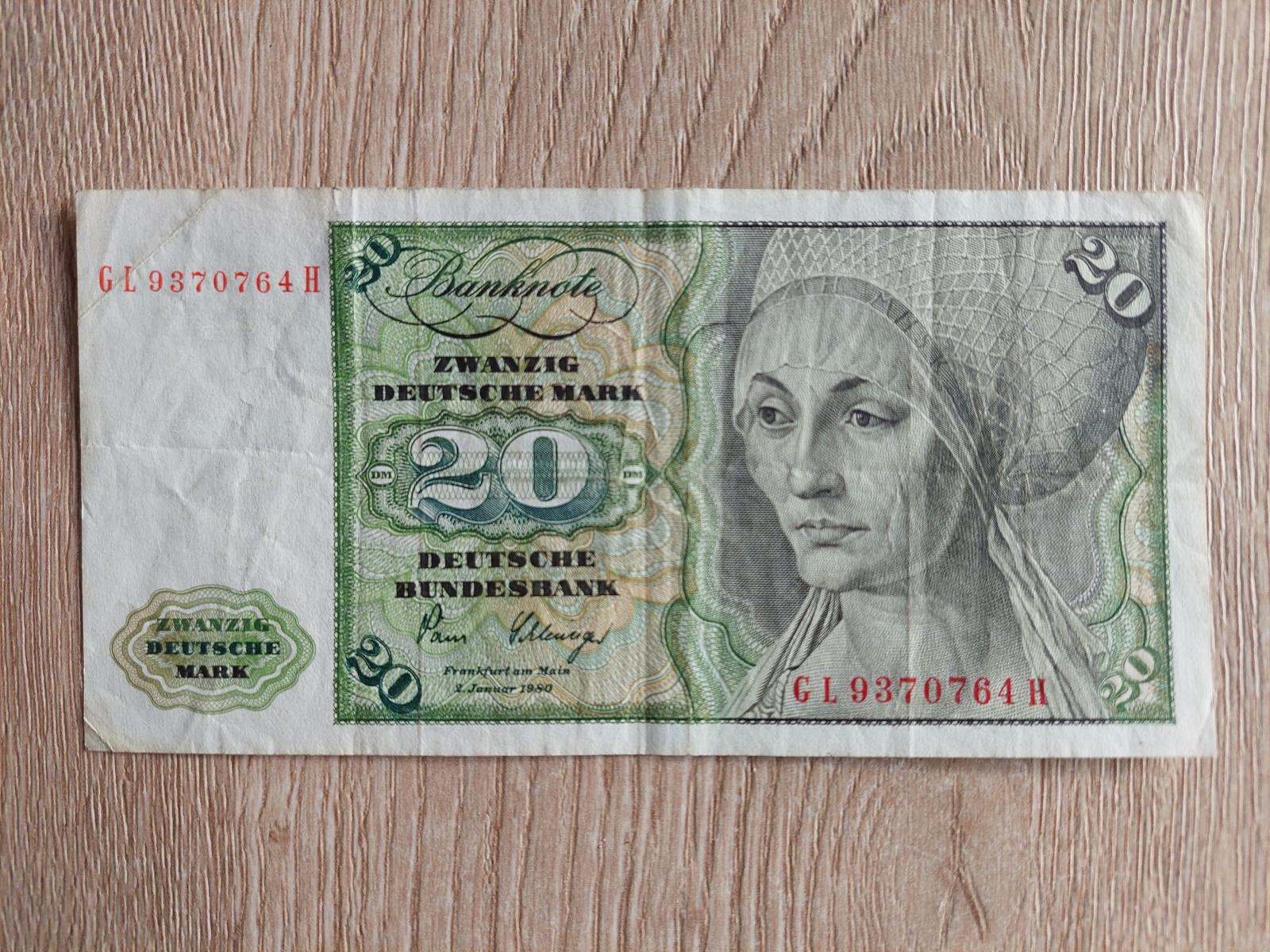 NJEMAČKA - 20 maraka (GERMANY - 20 mark) - 1980.