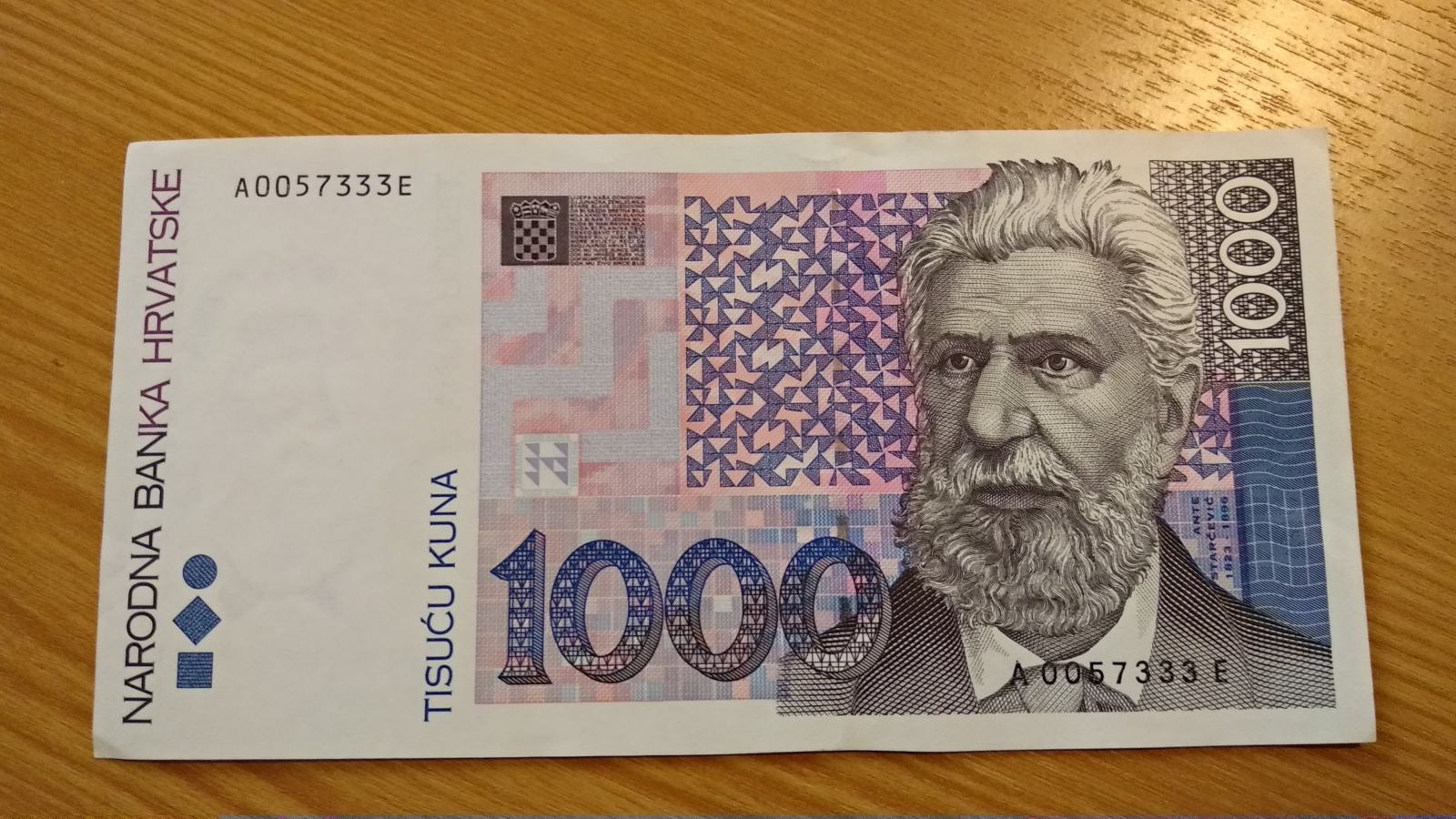 Novčanica 1000kn 1993