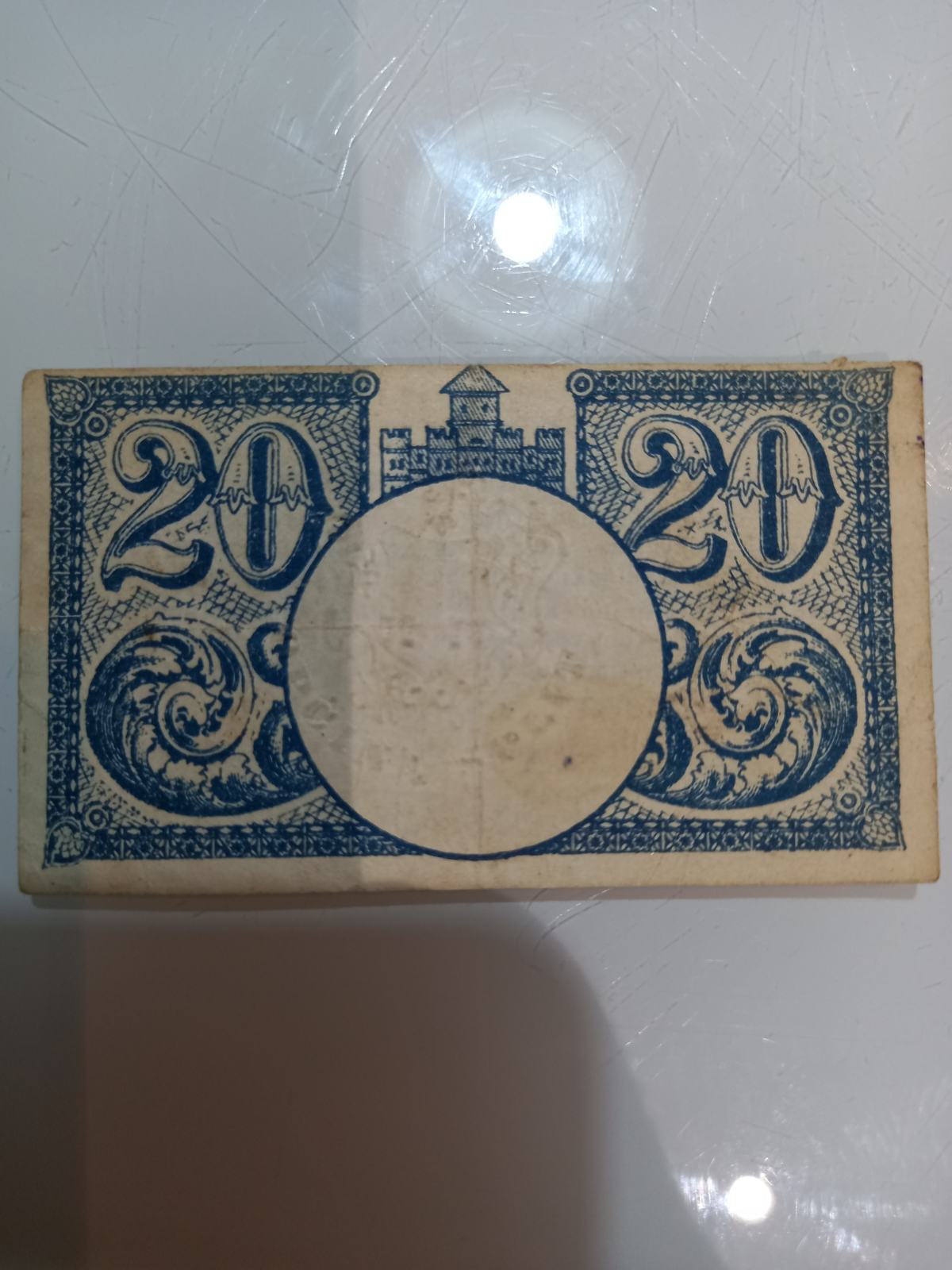 Novcanica od 20 i 10 helera iz 1919//Rijetko//Zamjena