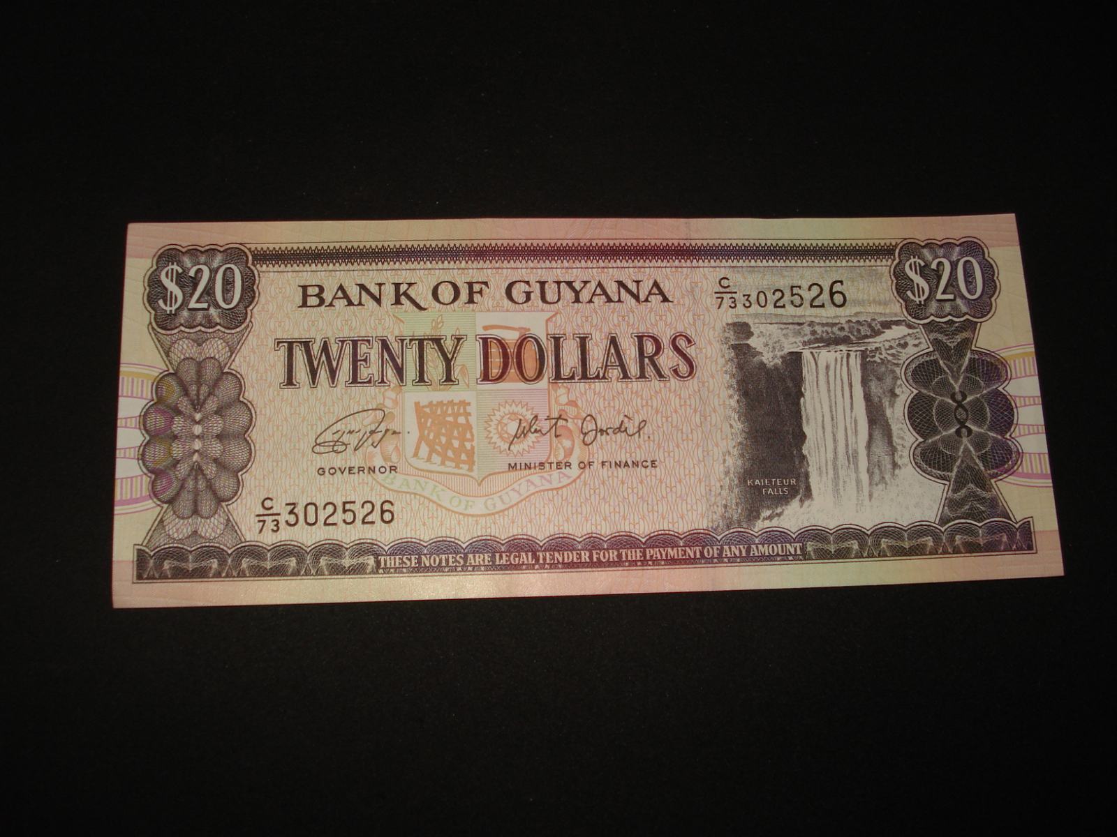 Gvajana / Guyana 20 dolara 1989.UNC (1 kom)
