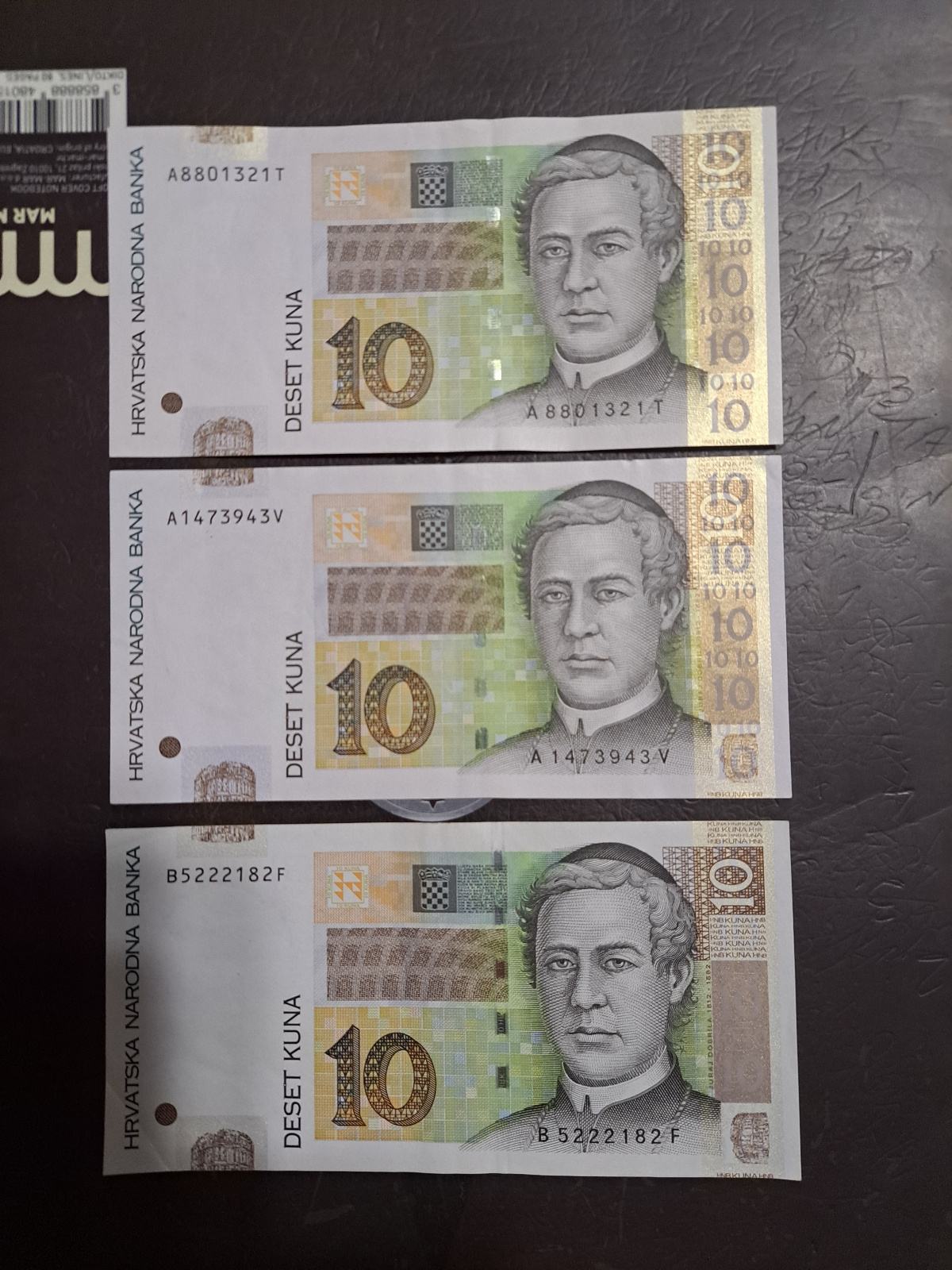 Novcanice od 10 kuna, cijena od 4 eura po komadu