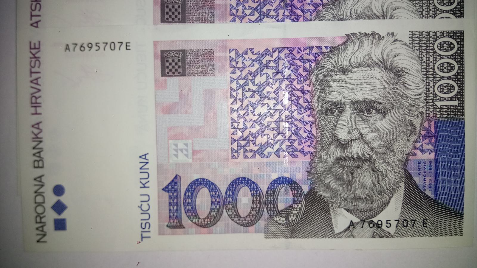 Novčanice 1000 kn UNC