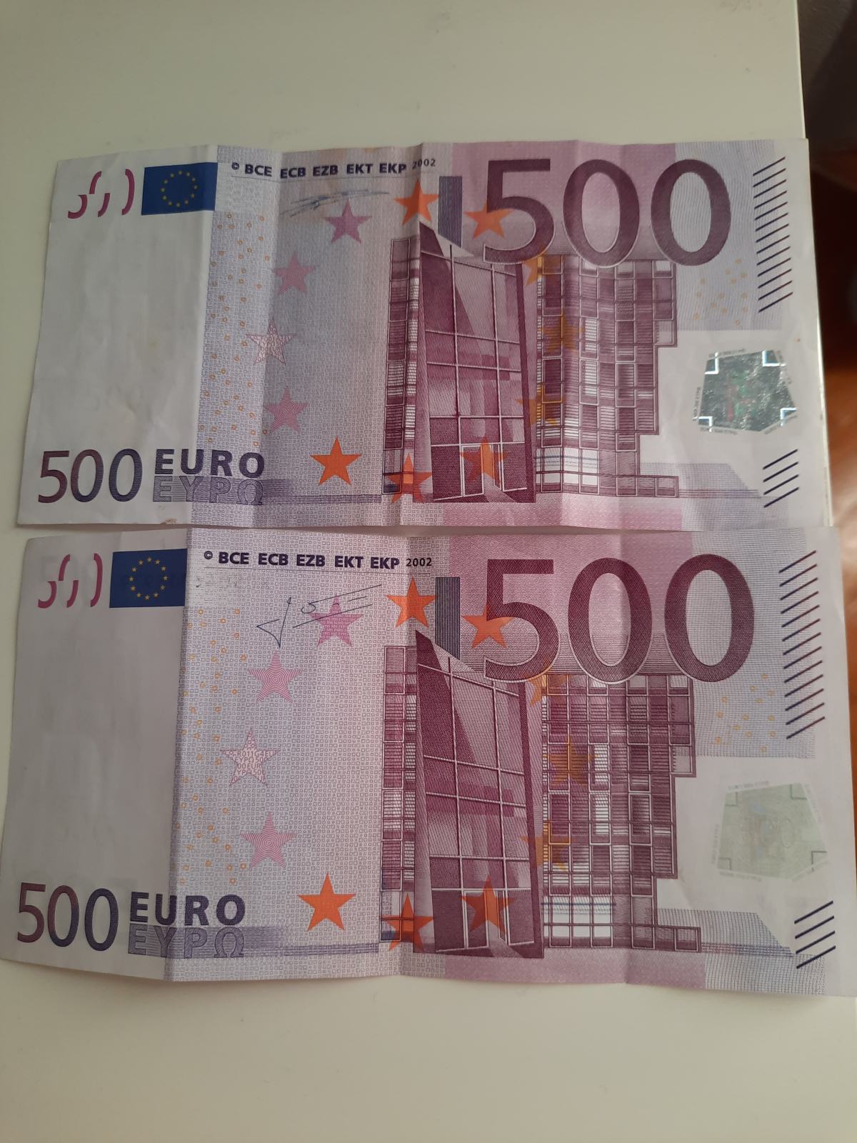 Novčanice 500 eur 2002
