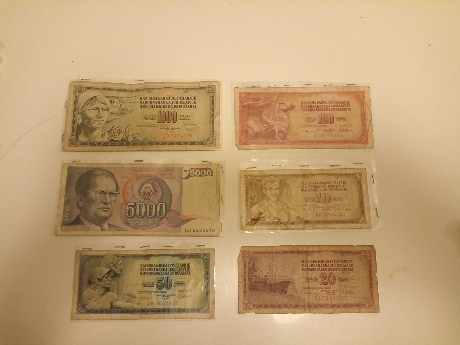Novčanice iz Jugoslavije