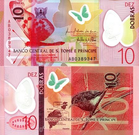 SAO TOME,10,DOBRAS,2016,UNC,KUPI ODMAH!!!