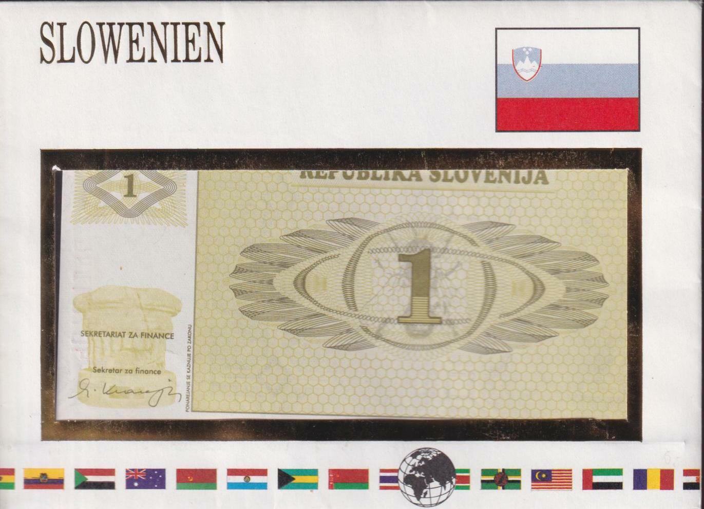Slovania 1 tollar 1992 UNC (A 2021 ) us LETTER NUMISLETTER