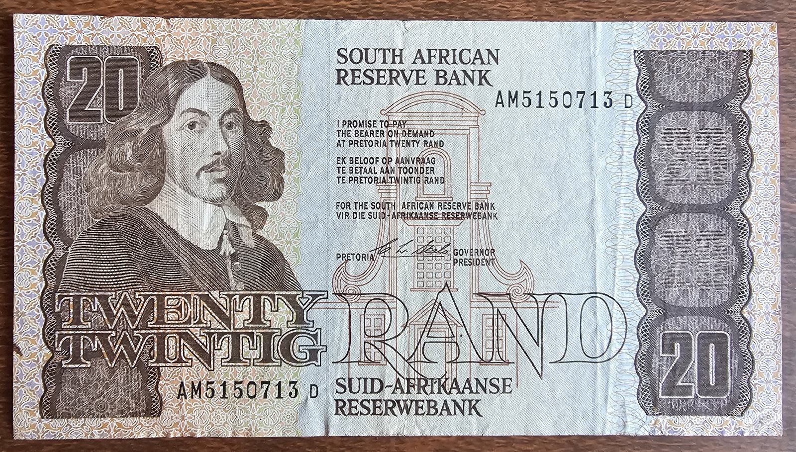 SOUTH AFRICA- 20 RAND 1990.