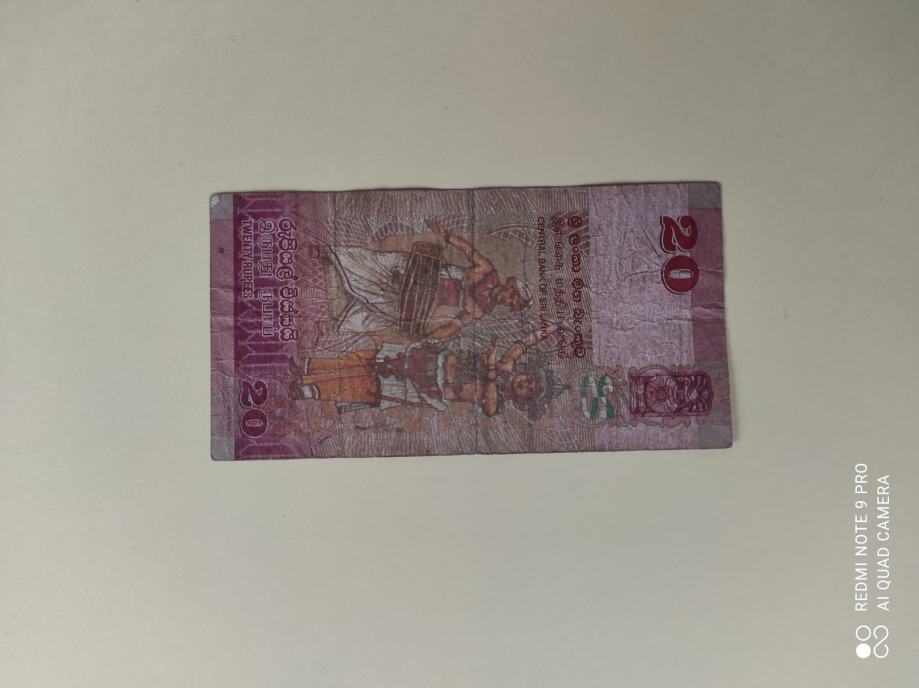 ŠRI LANKA 20 RUPIJA