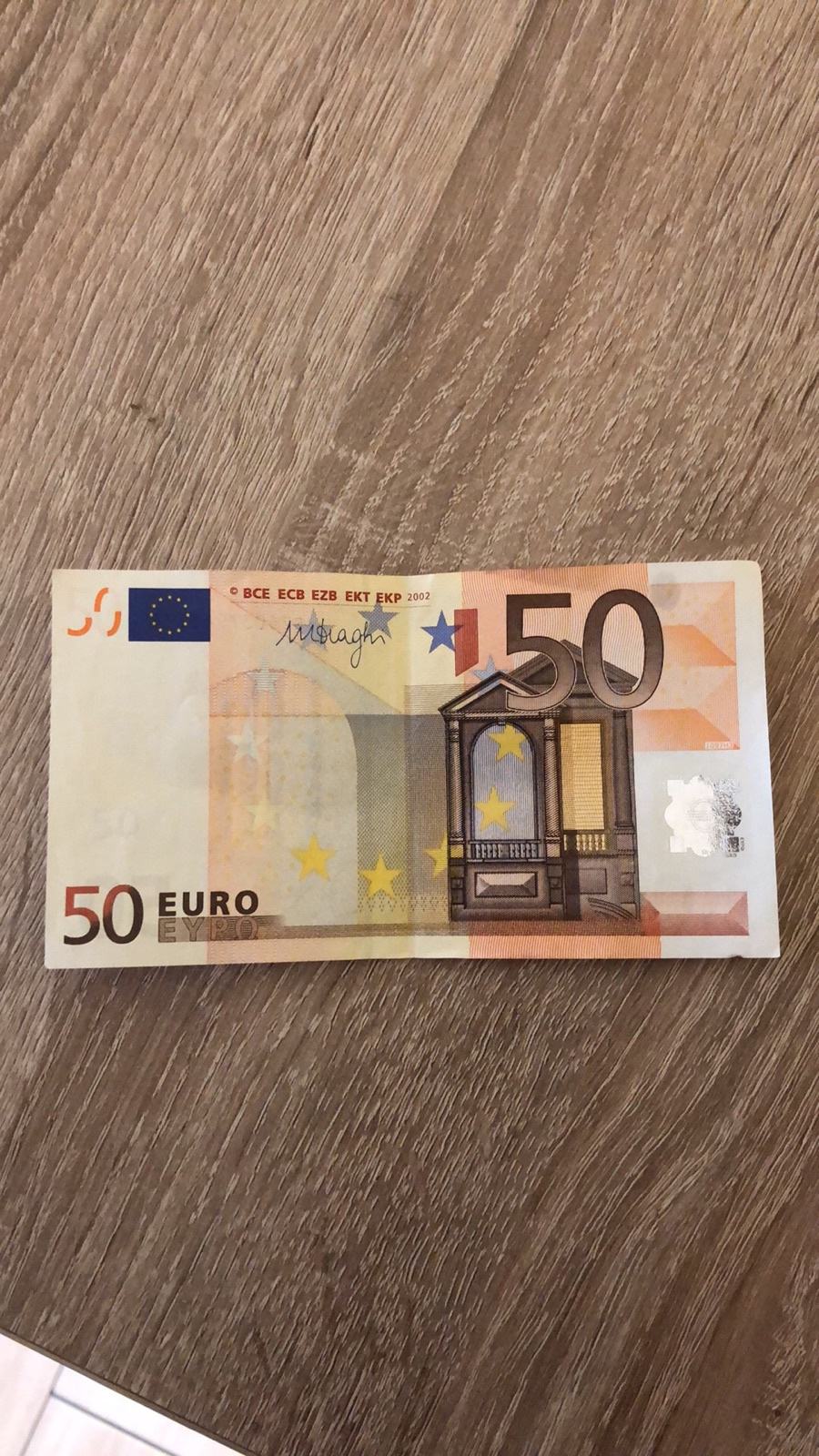 Stara novčanica 50eura iz 2002.godine