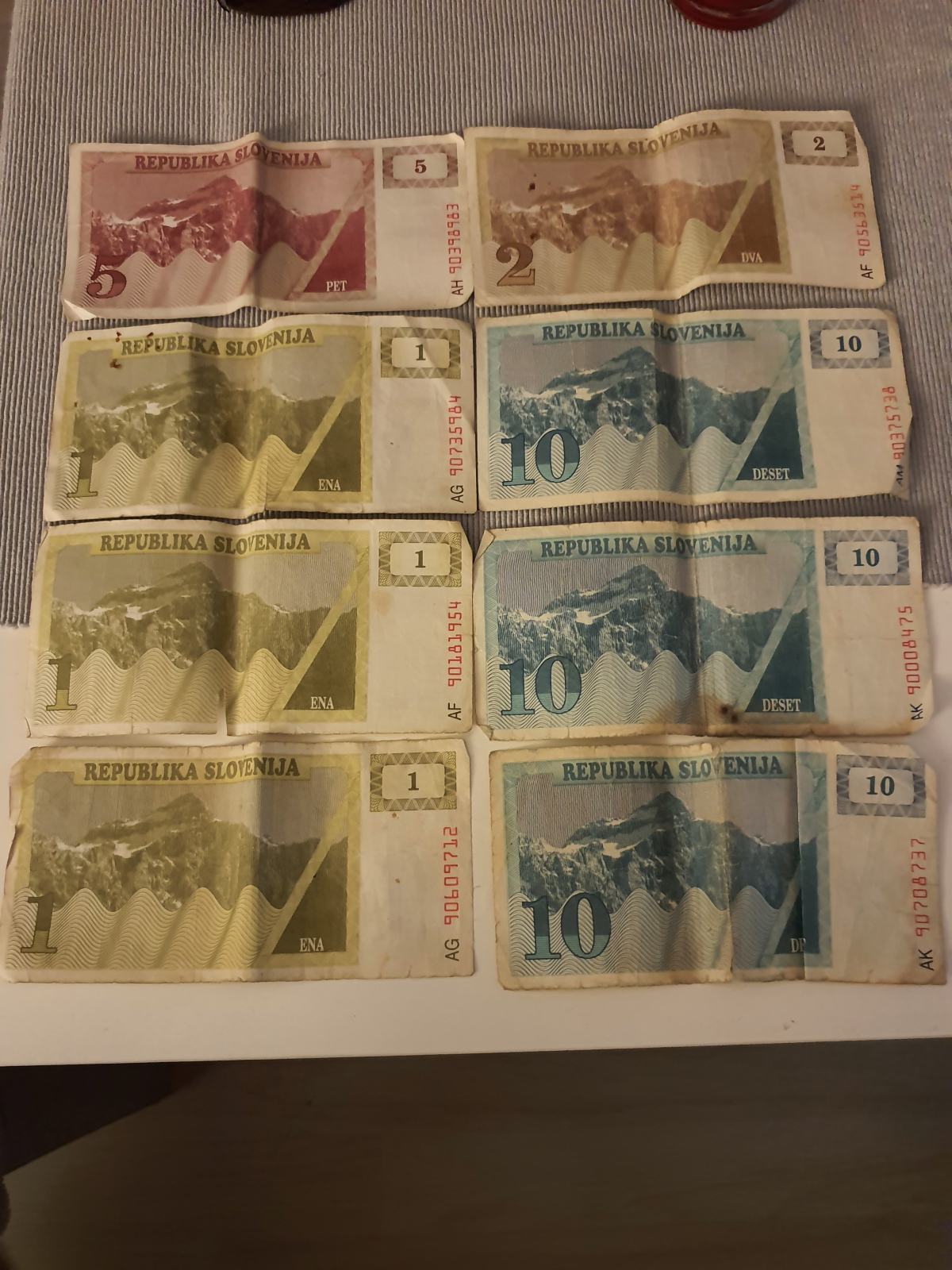 Stare Novčanice Tolari 1990