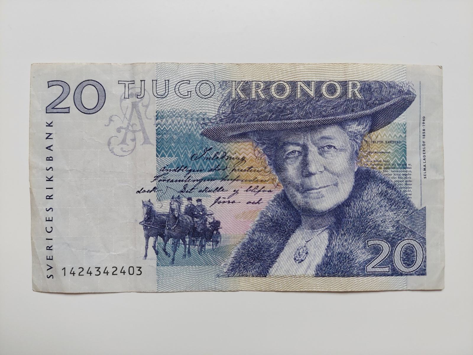 ŠVEDSKA - 20 kruna (SWEDEN - 20 kronor) - 1991.