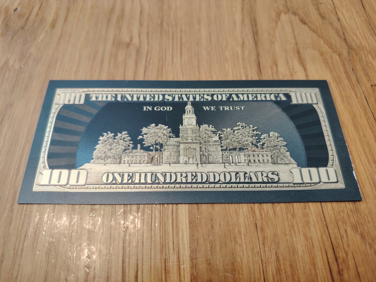 US AMERIKA 100 DOLLARA BLACK GOLD POLIMER UNC 2 - 2039