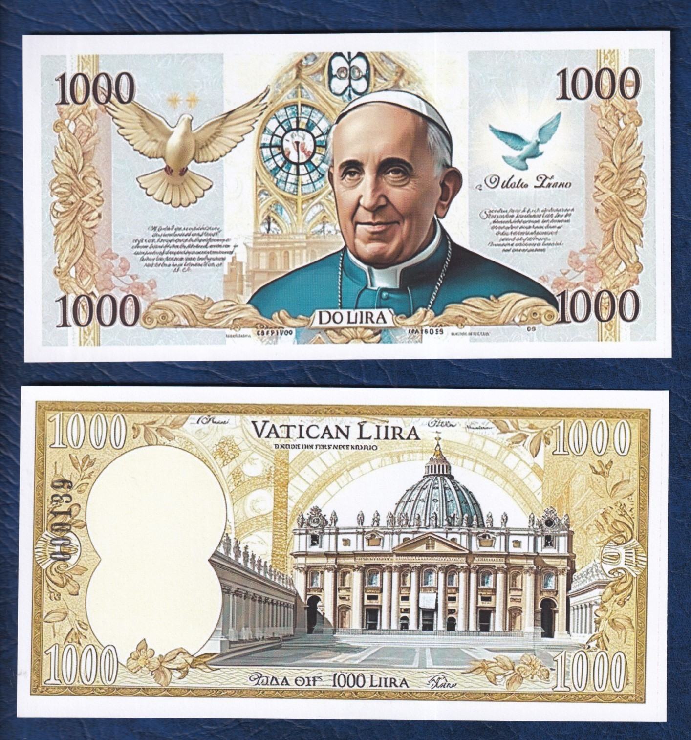 VATICAN 1000 LIRE 2024 UNC