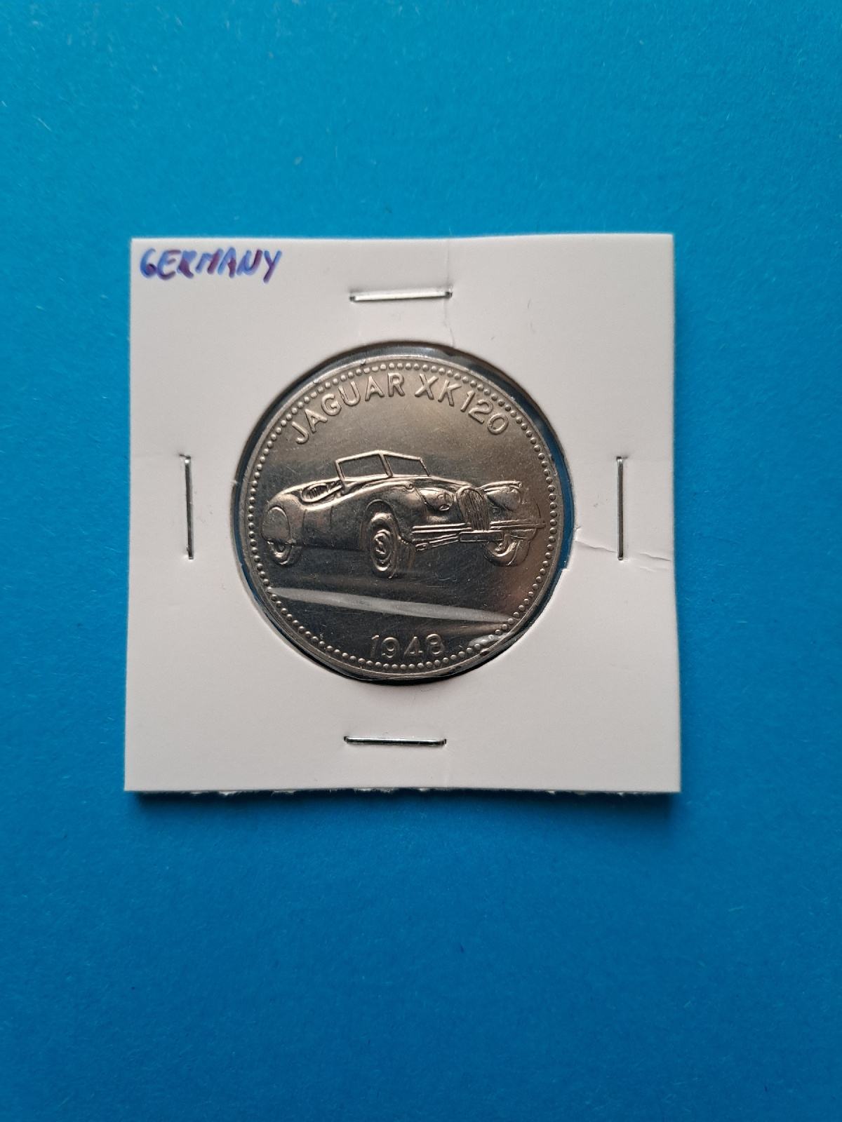 Njemačka (Germany) Shell token Jaguar XK 120