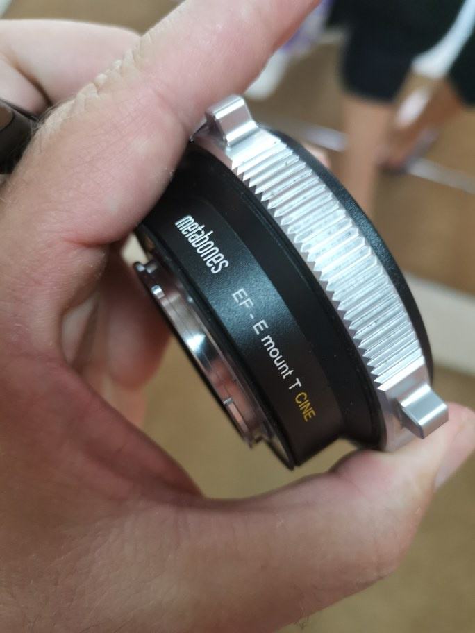 Metabones adapter, EF-E mount T cine