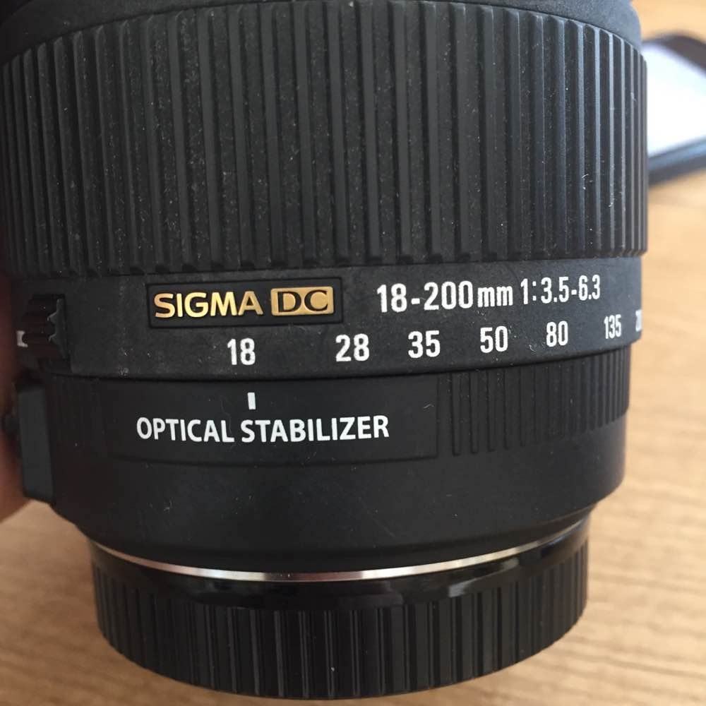 Sigma 18-200mm for Canon (optical stabilizer)