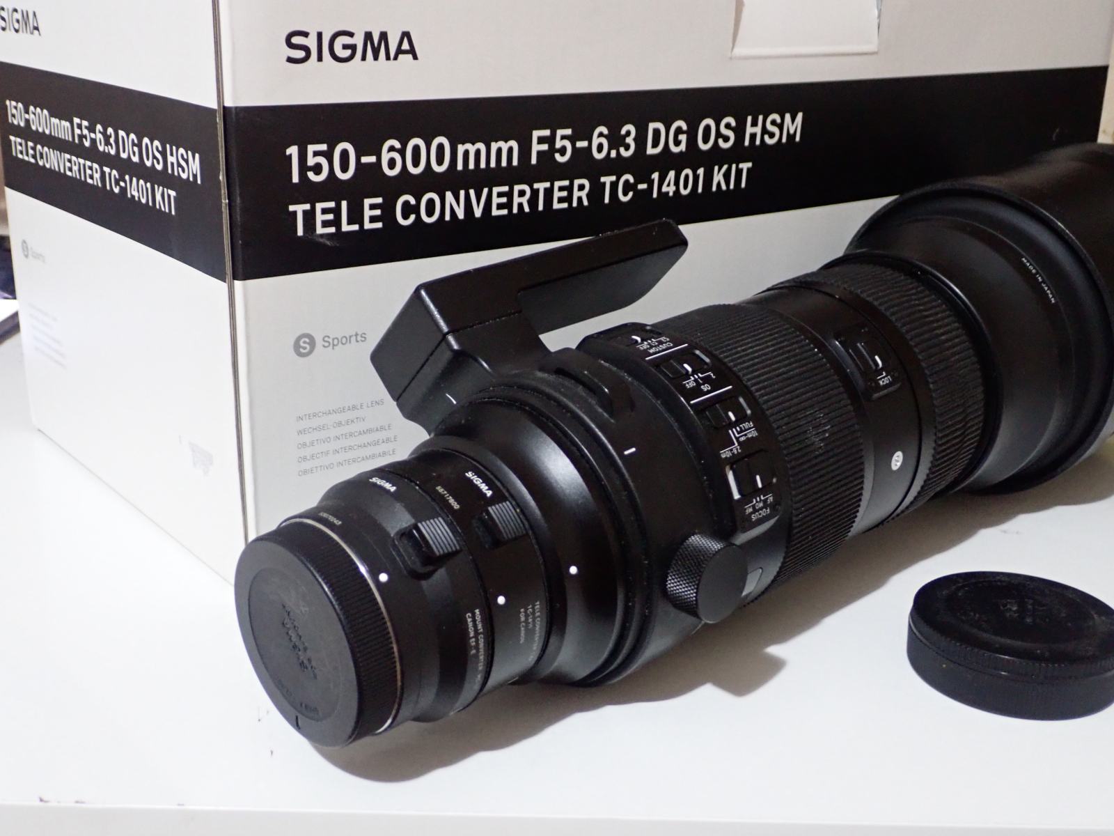 SIGMA OBJ.150-600 F/5-6.3 DG OS HSM S CANON+SIGMA TC-1.4+adapt Sony E