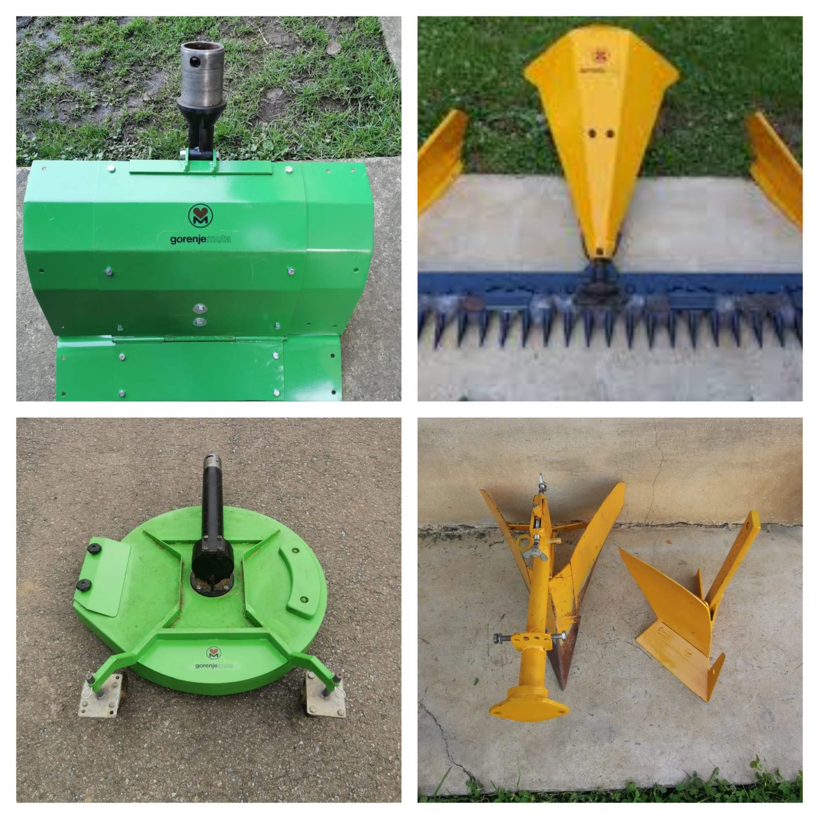 Freza rotaciona i strižna kosa plugovi željezni kotači