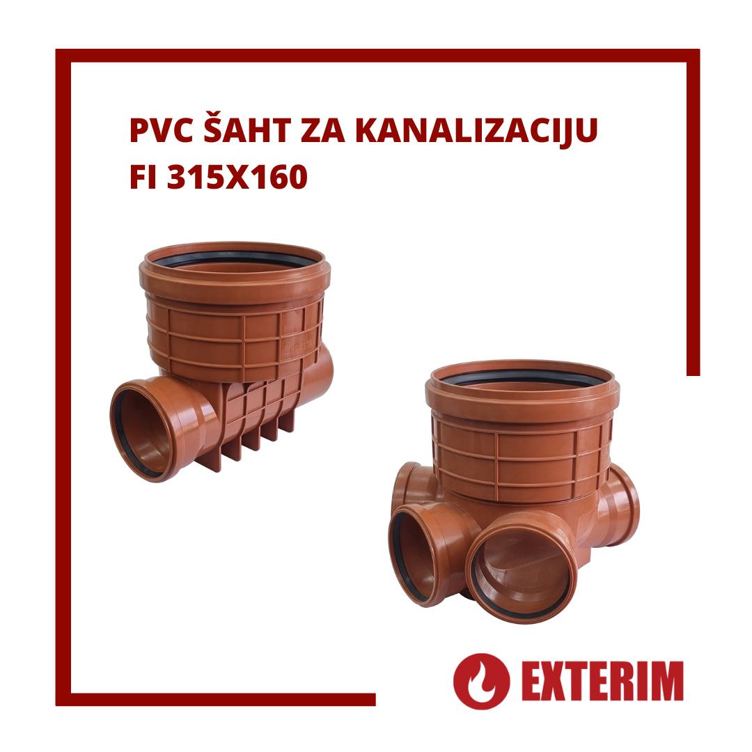 PVC šaht i poklopac za kanalizaciju