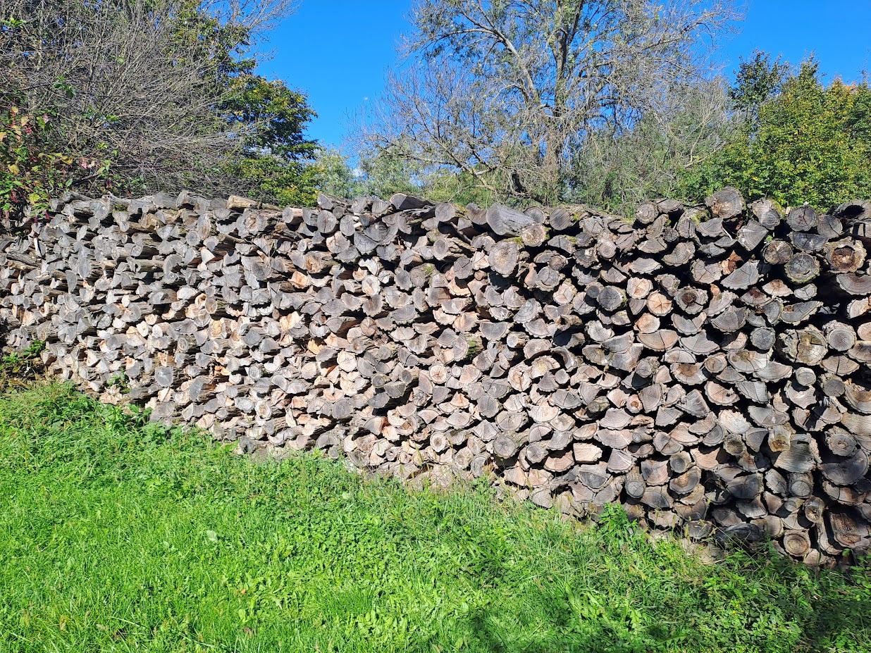 Bargem agacija drvo za ogrjev cjepanica suha