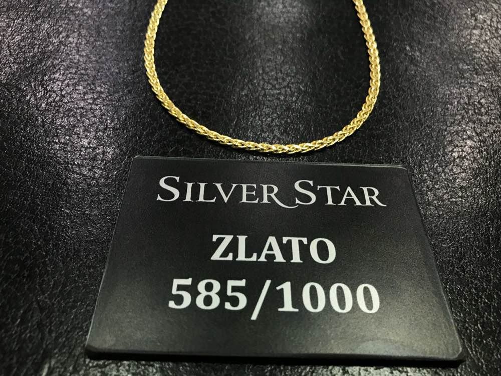 Zlatna ogrlica / lančić 585 •NOVO •CERTIFIKAT - Silver Star Zagreb
