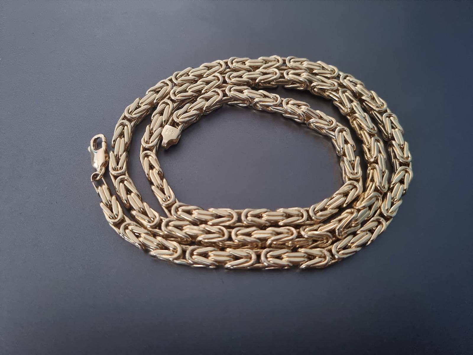 Zlatni lančić, Kraljevski vez, 585-14 karata NOVO!