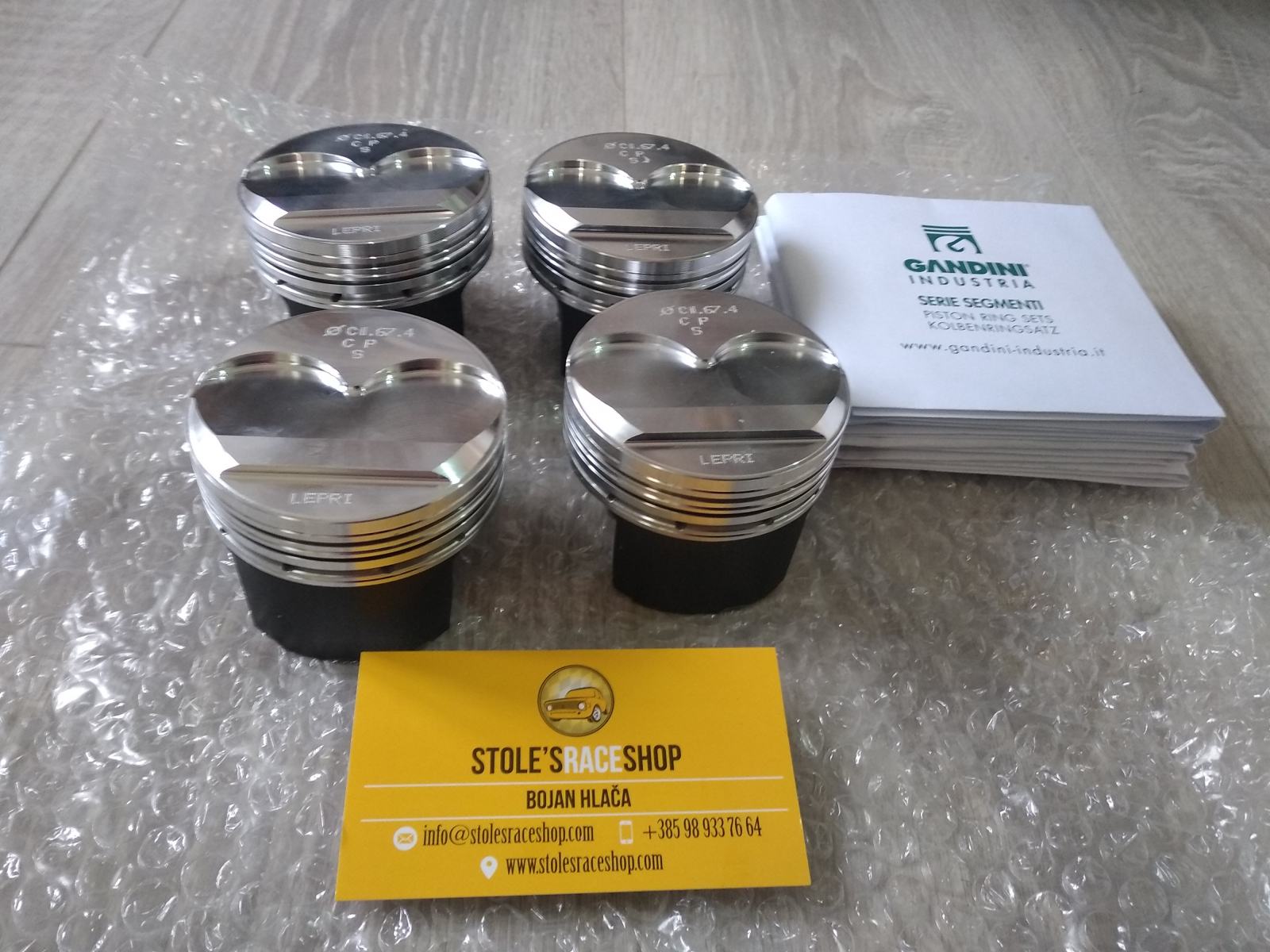 A112 Abarth 1050 70hp trkaći kovani klipovi