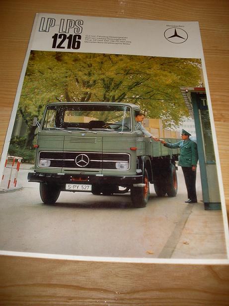 Oldtimer Mercedes kamion LP LPS 1216 prospekt