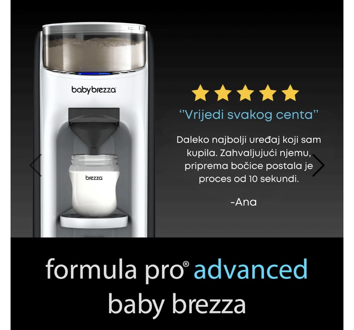 BABY BREZZA PRO ADVANCED-APARAT ZA PRIPREMU MLIJEČNE FORMULE NOVO