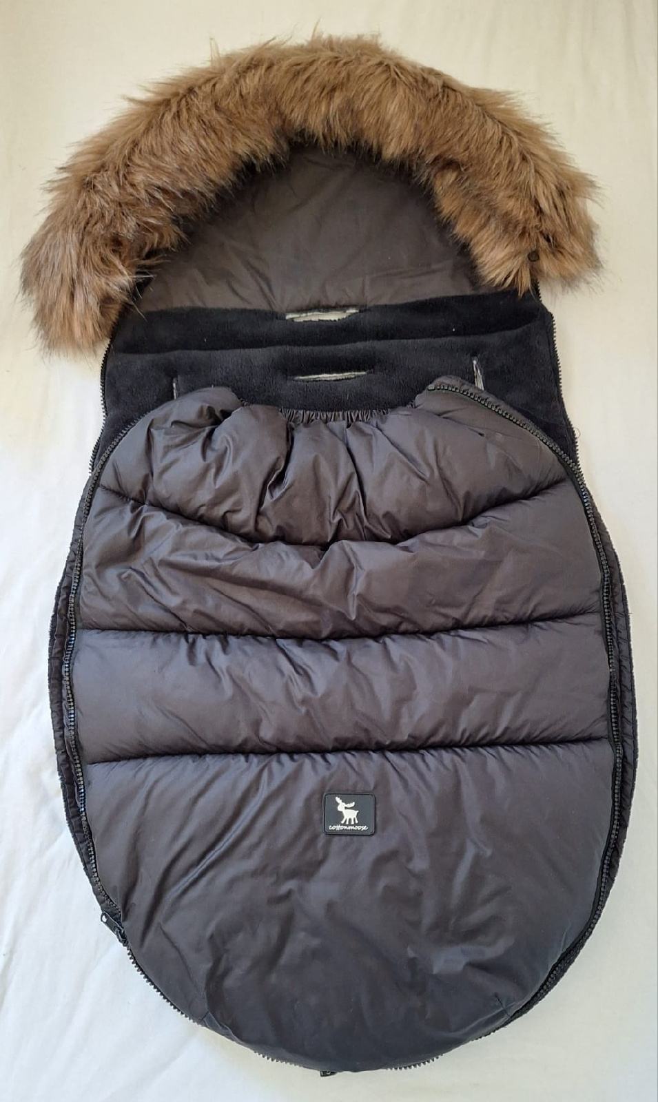 CottonMoose zimska vreća Moose YUKON, 100×50 cm, Crna